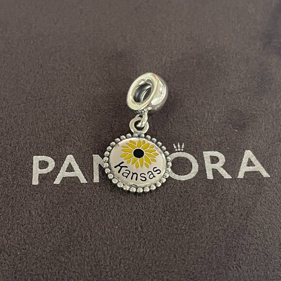 Pandora | Jewelry | Pandora Kansas City Sunflower Exclusive Dangle ...